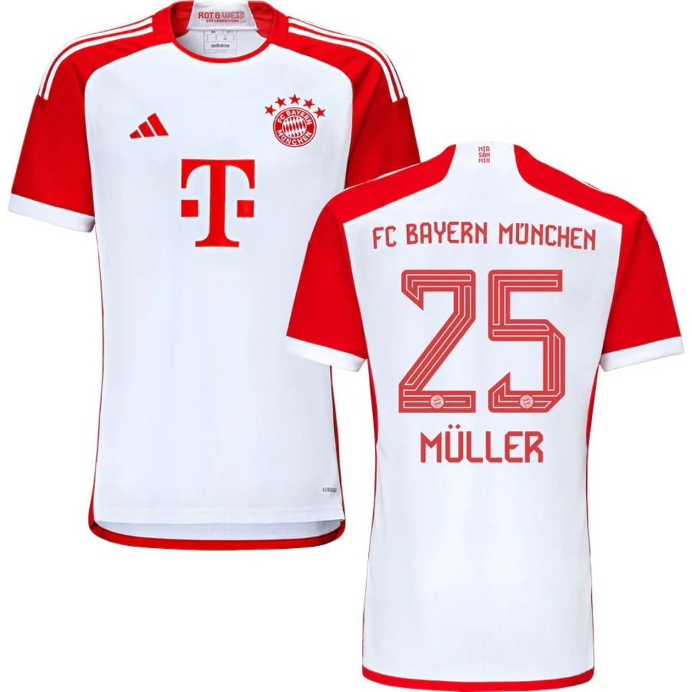 Fc Bayern Munich Thomas Muller 2023-24 Home Jersey - Gem